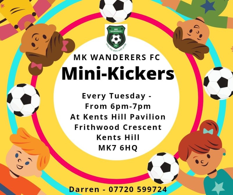 Mk Wanderers Football Club Mini Kickers 4 6 Year Olds